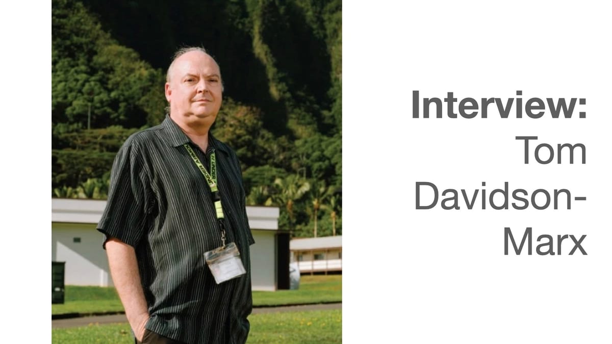 Interview: Tom Davidson-Marx of Aloha Sangha